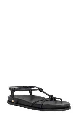 Dune London Launa Ankle Strap Sandals With Knot Detailing