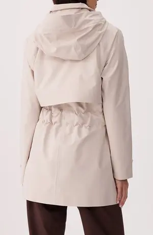 LOLE Aliz Water Repellent Short Trench Coat - Abalone