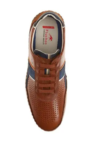 FLUCHOS Yannic Leather Perforated Sneakers