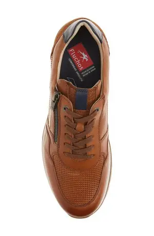 FLUCHOS Louis Leather Lace-up Sneaker With Side Zip