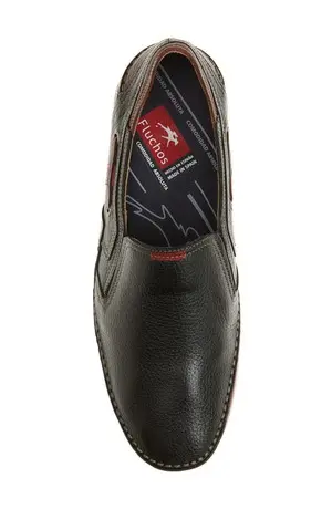 FLUCHOS Hand-sewn Leather Loafers - Black