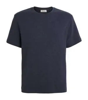 FRAME Cotton Duo Fold T-shirt - Navy