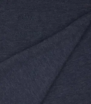 FRAME Cotton Duo Fold T-shirt - Navy