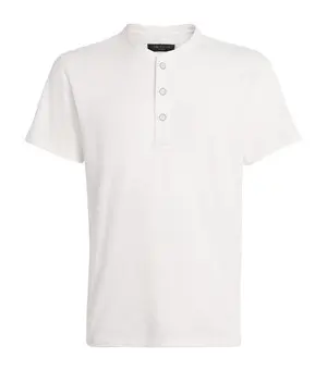 Rag & Bone Cotton Henley Top