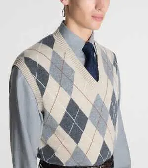Dunhill Cashmere Argyle Sweater Vest