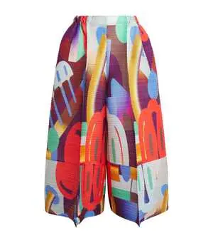 Issey Miyake Printed Pants For Women