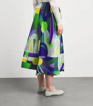 Issey Miyake Printed Pleated Trousers
