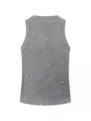 Giuseppe Di Morabito Stud Embellished Ribbed Top