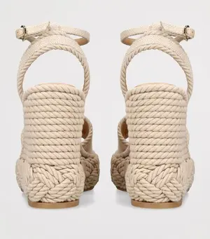 Valentino Garavani Canvas Espadrille Wedge Sandals