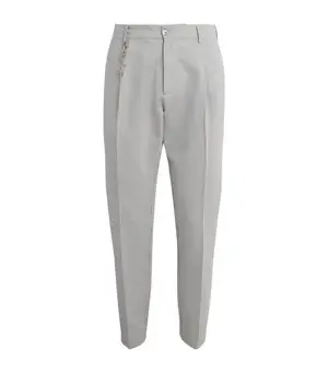 Paul & Shark Linen-cotton Drawstring Chinos