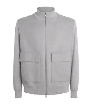 Paul & Shark Wool-silk Aliseo Bomber Jacket