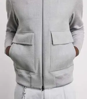 Paul & Shark Wool-silk Aliseo Bomber Jacket