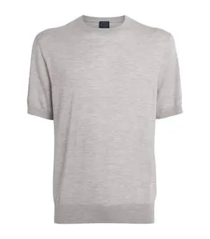 Paul & Shark Cashmere-silk T-shirt