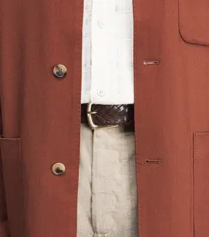 ELLIOT RHODES Leather Braided Belt