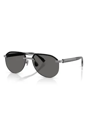 Brunello Cucinelli Aviator Sunglasses - Anthracite/clear