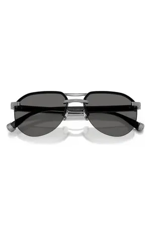 Brunello Cucinelli Aviator Sunglasses - Anthracite/clear