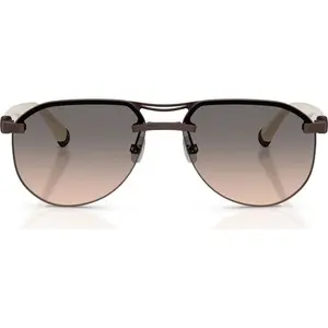 Brunello Cucinelli Aviator Sunglasses - Matte Chocolate