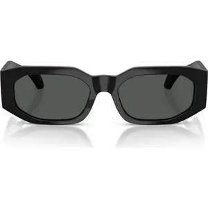 Versace Geometric Frame Sunglasses - Black