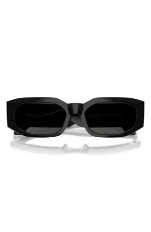Versace Geometric Frame Sunglasses - Black