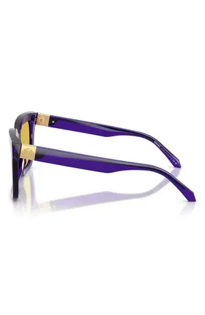 Versace Square Frame Sunglasses - Transparent Violet/yellow