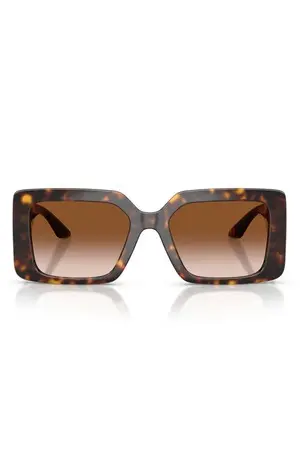 Versace Square Sunglasses - Havana/brown Gradient