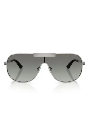 Versace Irregular Shield Sunglasses - Silver/grey Gradient