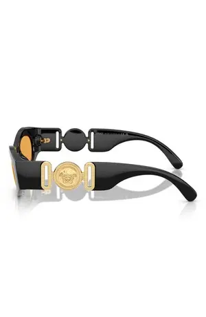 Versace Cat Eye Sunglasses - Black/orange