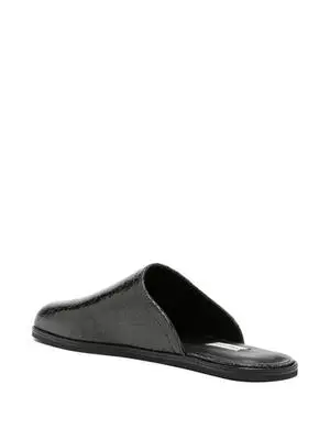 NAMACHEKO Crackled Effect Loafers