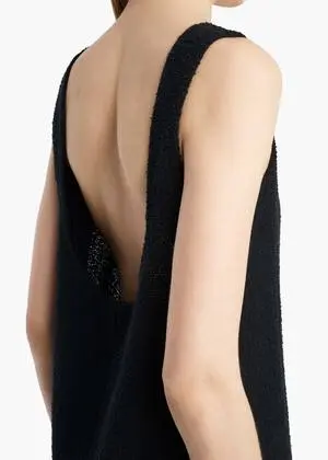 Khaite Parker Textured Cotton-rich Tweed Tank