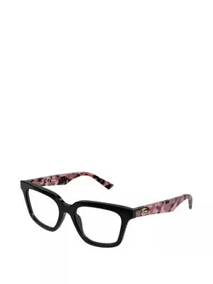 Gucci Tortoiseshell-effect Logo Plaque Glasses