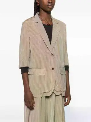 UMA WANG Kali Stripe Single-breasted Blazer