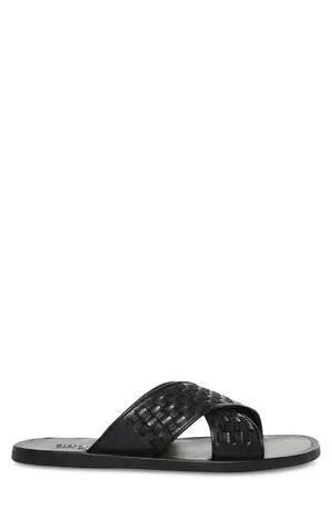Steve Madden Lorenze Woven Leather Slide Sandal