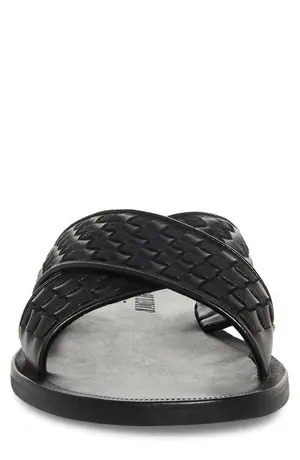 Steve Madden Lorenze Woven Leather Slide Sandal