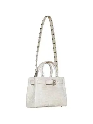 John Richmond Croc-effect Studded Tote Bag