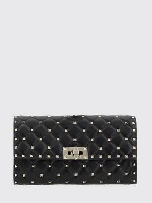 Valentino Garavani Rockstud Spike Matelassé Nappa Clutch - Black