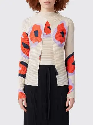 Issey Miyake Pleated Floral Print Jacket
