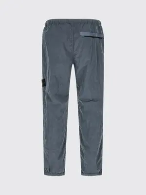 Stone Island Technical Fabric Cargo Trousers With Elasticated Waist - Blue