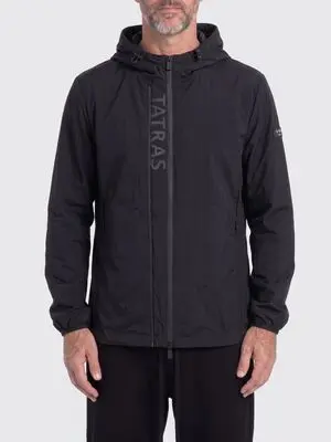 TATRAS Nylon Hooded Zip-up Windbreaker Jacket - Black