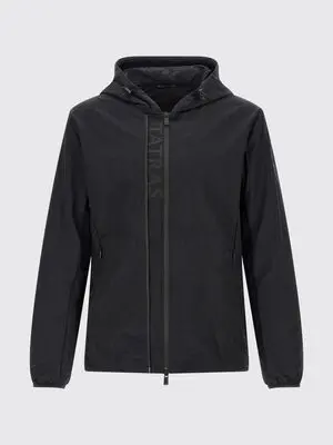TATRAS Nylon Hooded Zip-up Windbreaker Jacket - Black