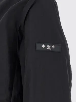 TATRAS Nylon Hooded Zip-up Windbreaker Jacket - Black
