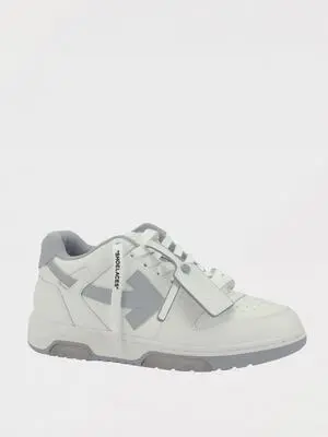 Off-White Leather Low Top Sneakers - White