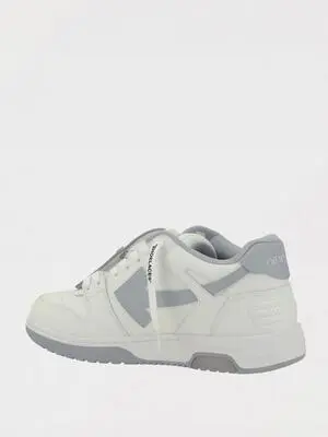 Off-White Leather Low Top Sneakers - White