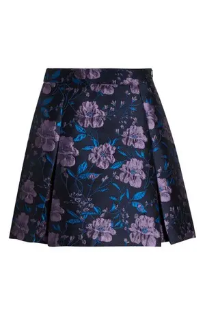 SUGARLIPS Jacquard Floral Mini Skirt