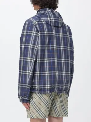 Burberry Checked Polyester Windbreaker Jacket