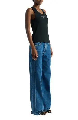 Balmain Ribbed Camis Tanks For Women