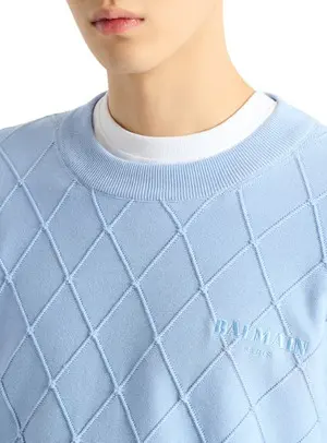 Balmain Vintage Embroidered Cotton Jumper
