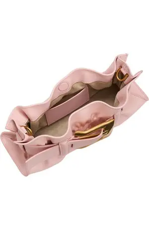 Balmain Mini Anthem Bag In Smooth Leather - Pink