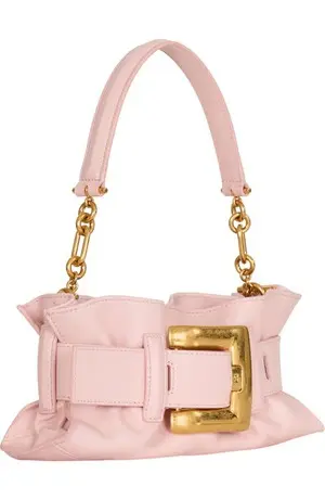 Balmain Mini Anthem Bag In Smooth Leather - Pink