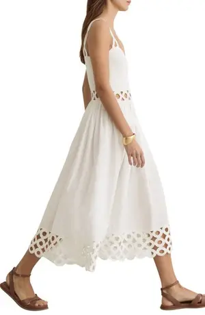 REISS Rita Midi Dress - Ivory