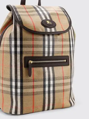 Burberry Check Canvas Backpack - Sand